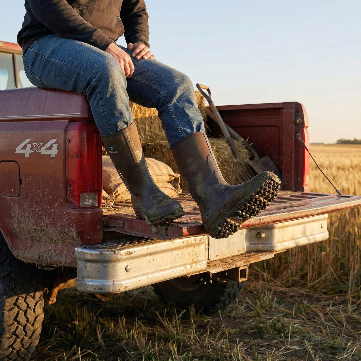 TrudaveGear Work & Farm Boots – Waterproof Durable Rubber Footwear ...