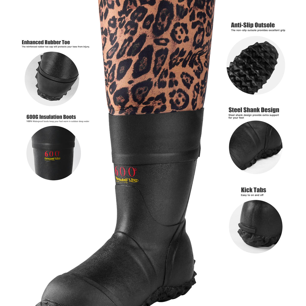 Trudave Women's 6mm Neoprene Insulated Hunting 600g Waders – LeoForce ...